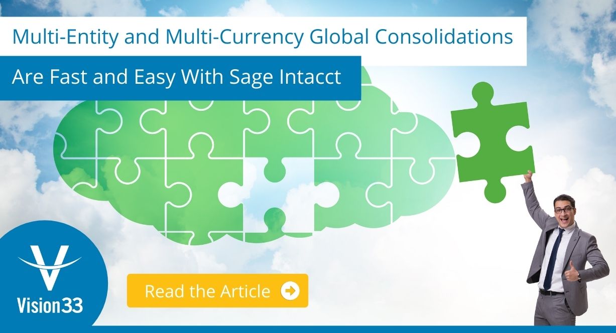Multi-Currency & Multi-Entity Consolidation With Sage Intacct | Vision33